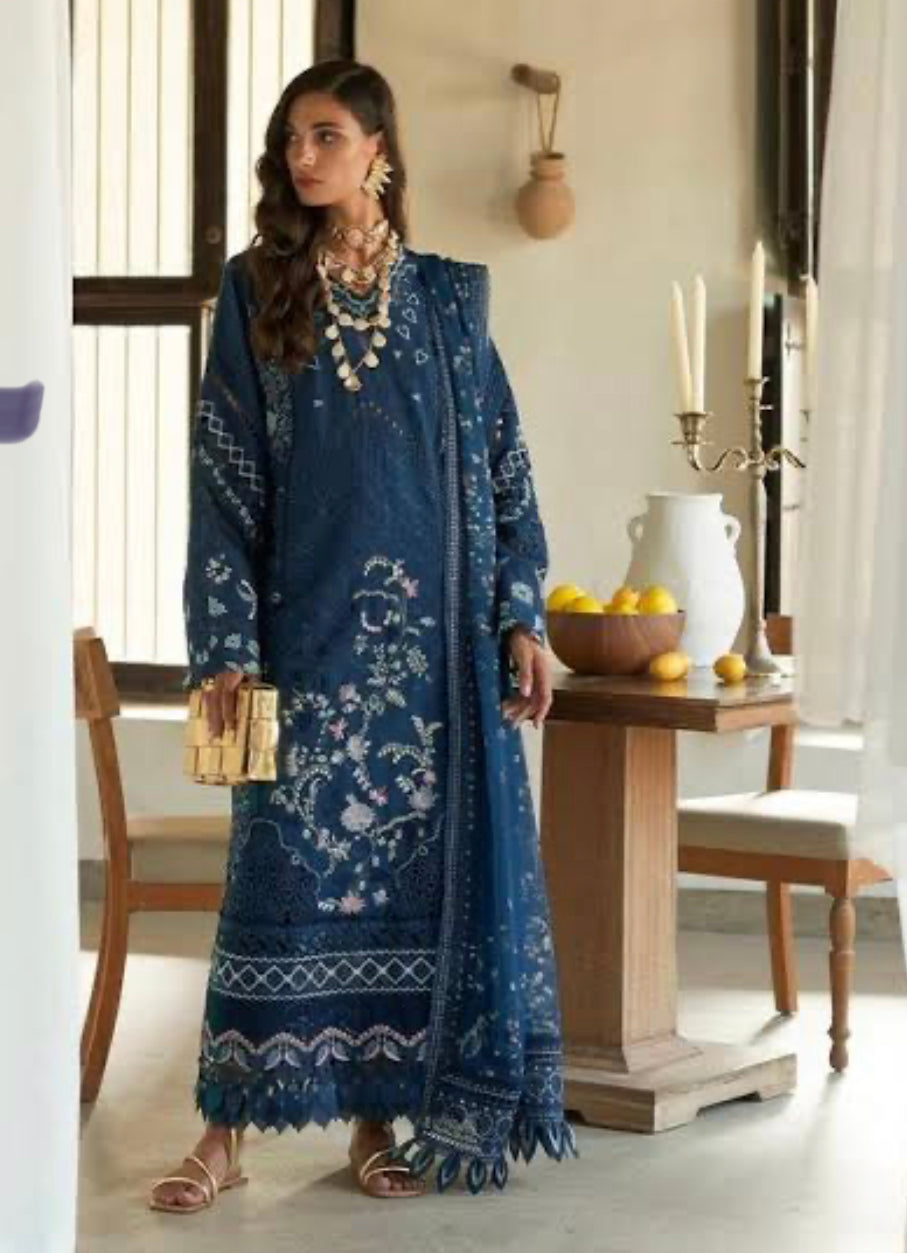 Suffuse by Sana Yasir Lawn Blue